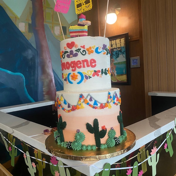 Fiesta Cake Topper | Custom Pinata Cake Topper | First Fiesta Birthday ...