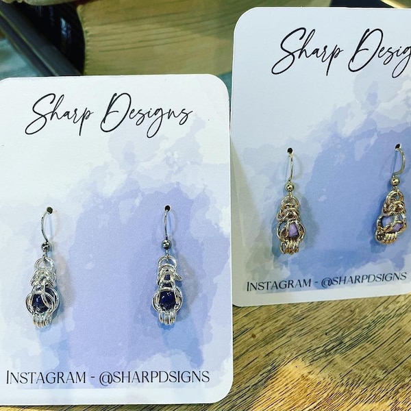 Logo Earring Cards, 10 Personalised Logo Earing Cards, Clay Earing ...