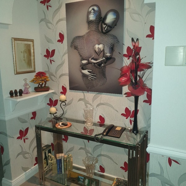 David Bowie Hush Wall Art, Handsome Man Framed Canvas, Contemporary Art ...