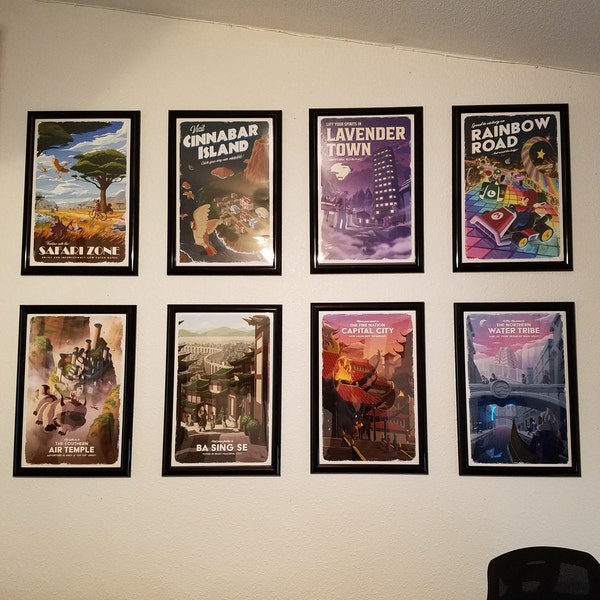 Midgar final Fantasy 7 Travel Poster, Retro Vintage Illustration, PC ...