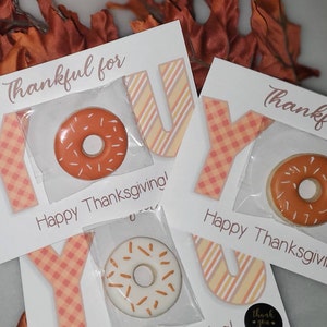 Thankful for YOU Cookie Card, FALL Cookie CARD, Autumn Cookie Card ...