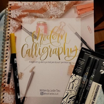 Modern Calligraphy KIT: Includes 1 Book and 2 Pens plus Bonus Dual ...