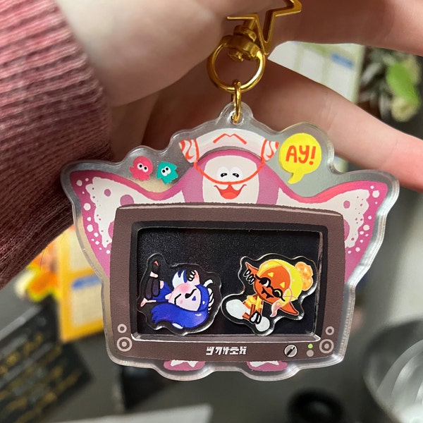 Splatoon 3 | Deep Cut Big Man Shiver Frye Acrylic Shaker Charm - Etsy