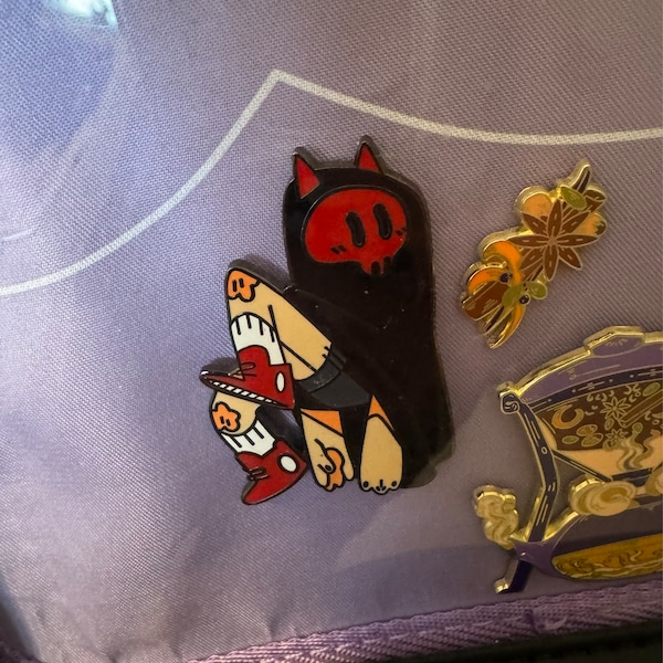 Angel and Devil Ghost Enamel Pins! 2in - Etsy