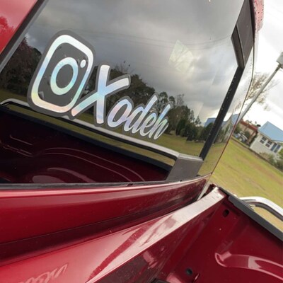 Facebook Decals for Cars Lettering Stickers Snapchat Custom Decals ...