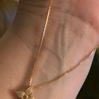 Solid 18K Gold Chain, Genuine Solid 18K Gold Wheat Cable Chain Diamond ...