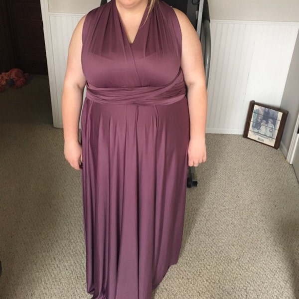 Maroon Burgundy Custom Handmade Infinity Wrapping Convertible ...