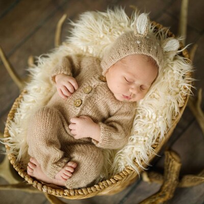 Newborn Deer Hat Newborn Fawn Hat Baby Deer Hat Winter - Etsy