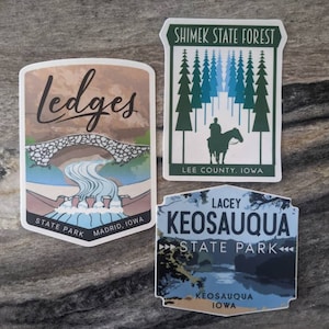 Pick 3 Iowa Stickers - Etsy