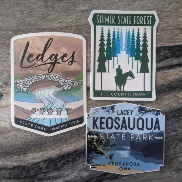 Pick 3 Iowa Stickers - Etsy