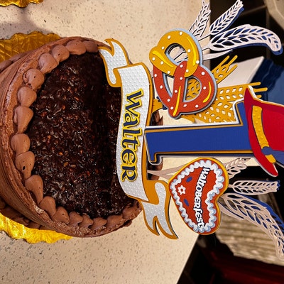 Oktoberfest German Theme Cake Topper - Etsy