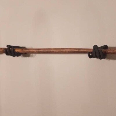 Wall Mounted Hand Hook, Grabbing, Male Gesture, Silk Blue, Matte Finish ...