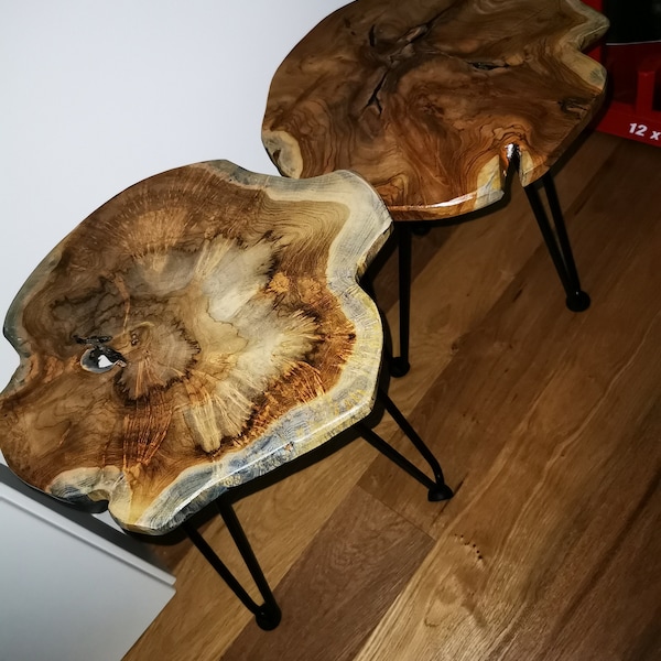 Eiche Echtholz Baumkanten Brett mit Rinde für Dein DIY Projekt ...