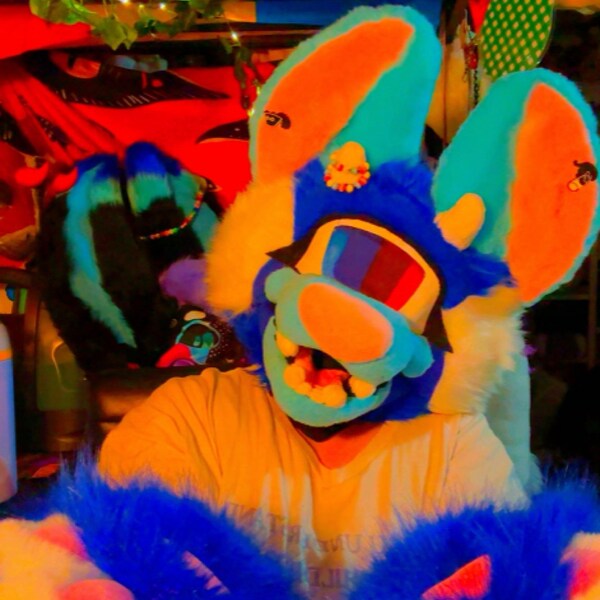 Furry Paws With Star Pattern and Colorful Style | Fluffy Fursuit ...