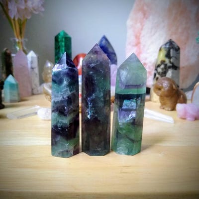 Amethyst Cluster Rock Dark Purple Phantom Ghost Quartz Geode Cluster ...