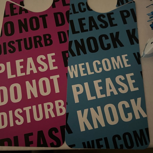 Do Not Disturb Sign, 2 Pack, Green and Red Colors, Easy to Read, High ...