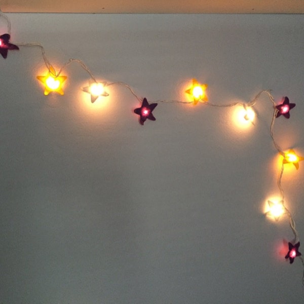 Nursery Night Light Owl & Star String Lights/nightlight - Etsy