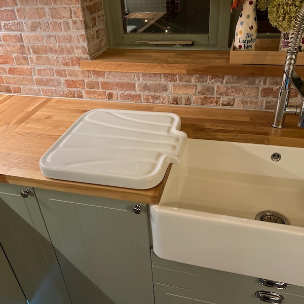 Ceramic Draining Board for Belfast Butler Sink -white Ceramic Drainer ...