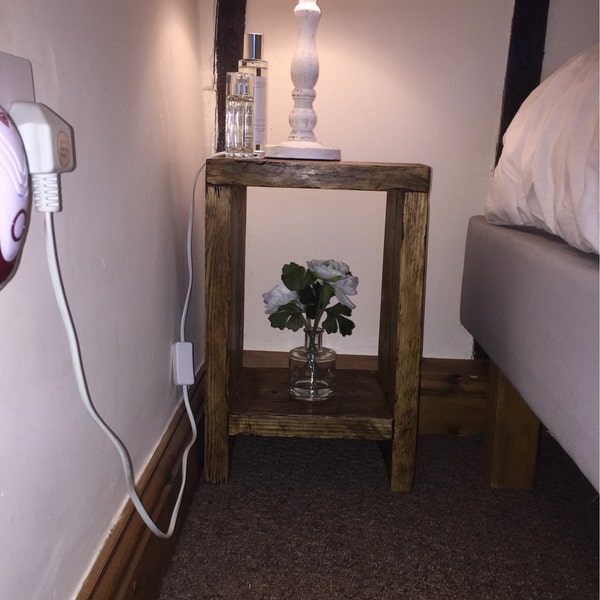 Handmade Bedside Table From Reclaimed Wood. - Etsy UK