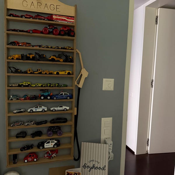 Cars Shelf for 60 Pcs Made of Birch Plywood With Personalisation - Etsy