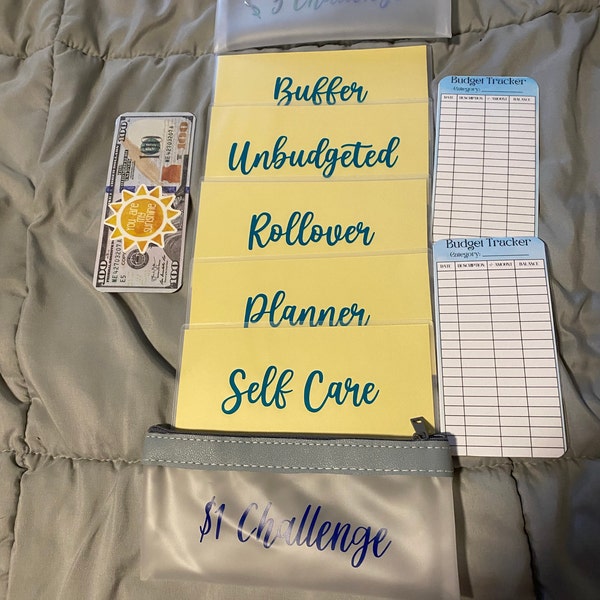 Custom Cash Envelopes | Money Binder | Cash Envelope System | Zipper ...