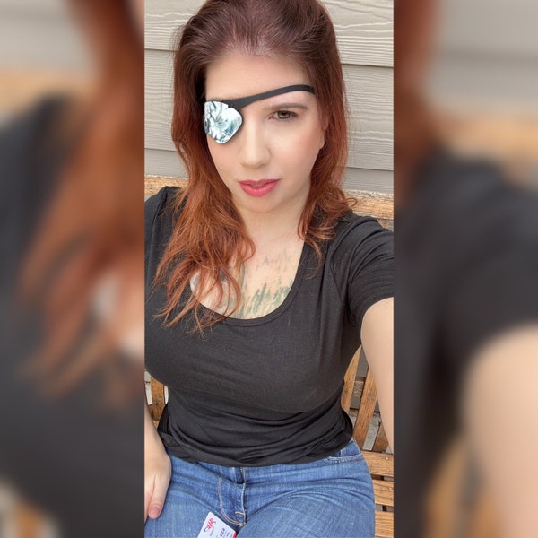 Ultimate Kydex and Leather Eye Patch - Crenshaw Style, Concave With ...