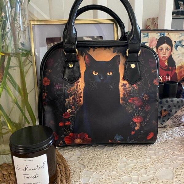 Gothic Skeleton Reading Satchel, Dark Academia Skeleton Library Floral ...