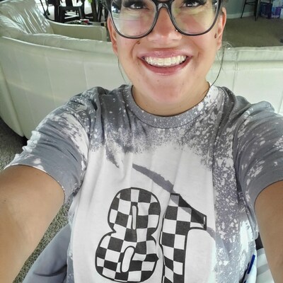 Checkered Flag Number Shirt, Race Track Shirt, Girls Shirt, Dirt Shirt ...