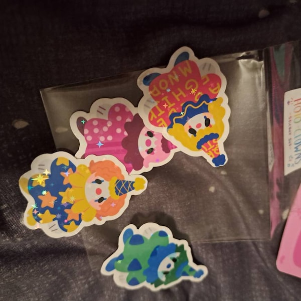 Holographic Clowns Sticker Pack! - Etsy