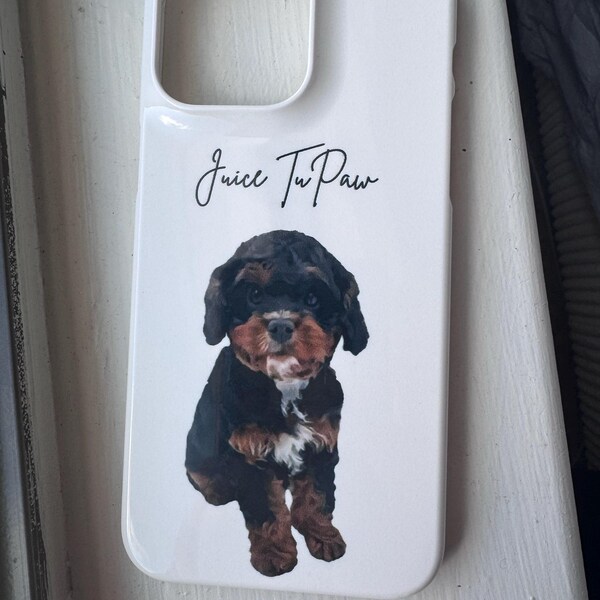 Custom Pet Phone Case Using Pet Photo + Name Custom Dog Phone Case Custom Cat Phone Case ...