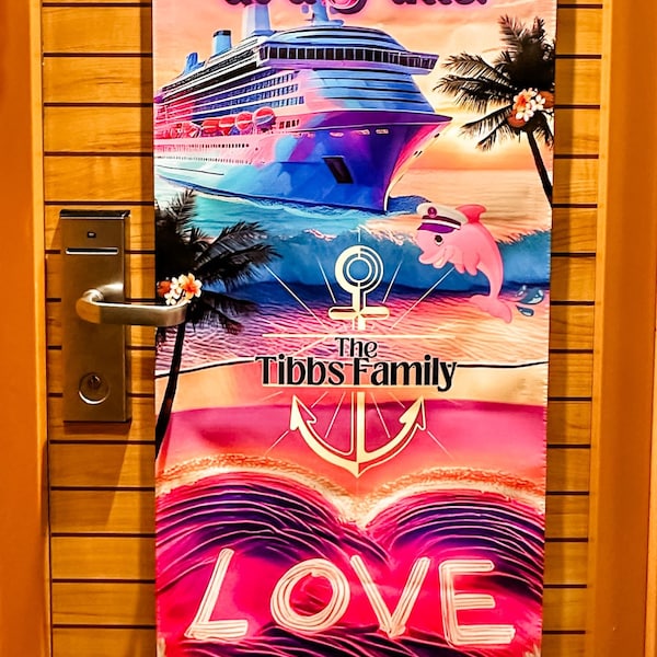 Personalized Cruise Cabin Door Banner | Custom Vacation Decoration Sign ...