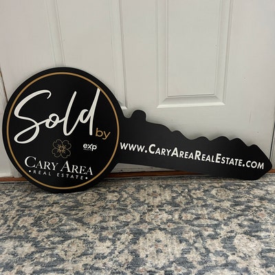 Realtor Sign, Realtor Sold Sign, Real Estate Sign, Realtor Key Sign ...