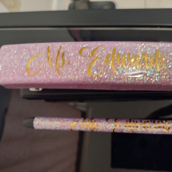 Glitter Stapler and Pen Set | Glitter Epoxy Stapler | Glitter Epoxy ...