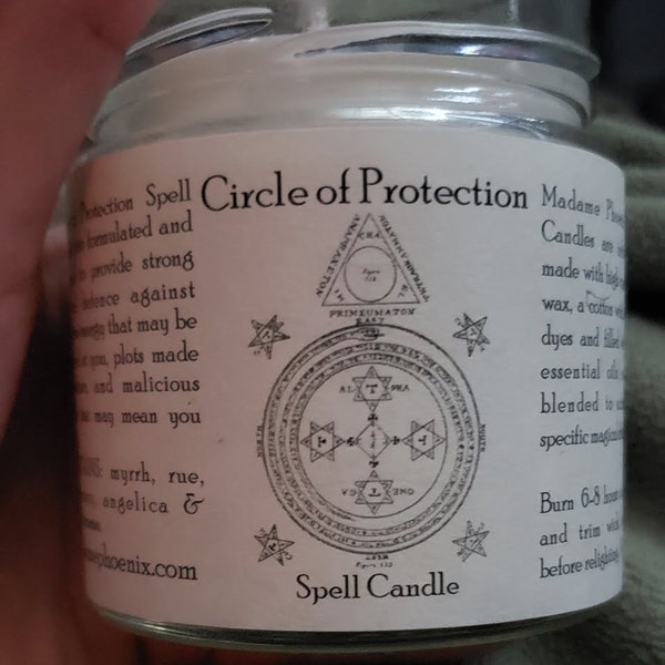 Circle of Protection Magic Spell Candle - Etsy