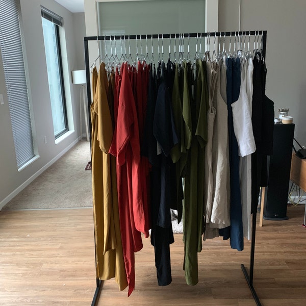 Ceiling Clothes Rack// Clothing Rack // Ceiling Rack // Ceiling Storage ...