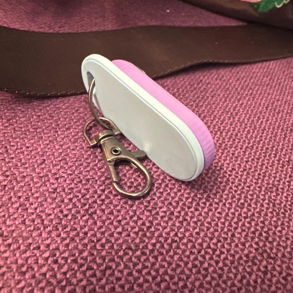 Fidget Holder Keychain - 3D Printed Slider Carrier for the Pill and ...