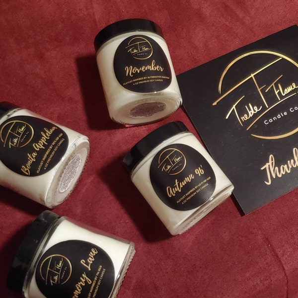 Zulu | 8 Oz Jar | Playlist Included | Music Inspired Premium Soy Candle ...