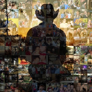 Custom Guitar Shaped Collage, Unique Gift for Music Lovers , Guitarist ...