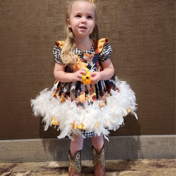 Chicken Dress, Chicken Pageant, Farm Dress, Girl, 1st Birthday, Western ...