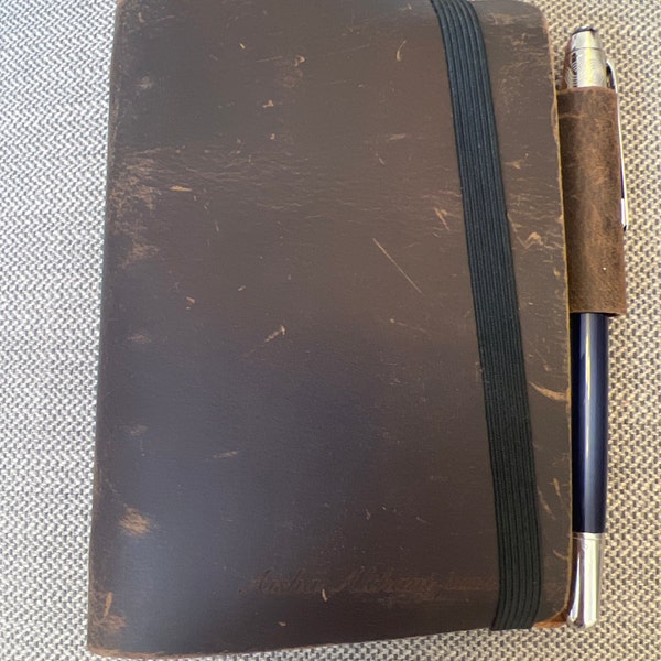 Personalized Second Ring Mechanism Notebook,a6 Leather 6-ring Binder ...