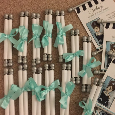 Rose Gold DIY Scroll Invitation Rods - Etsy