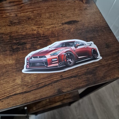 Classic Sports Cars Vinyl Sticker Sheet, Illustrative Art Style, 6 Car ...