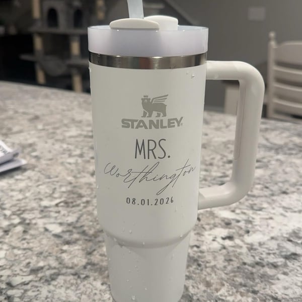 Personalized Wedding Gift Stanley Cup, Personalized Wedding Tumbler ...