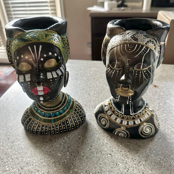 Slawa Slavic Human Face Shaped Flower Pot - Etsy