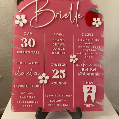 My First Year Board SVG, Birthday SVG, Photo Prop, Digital File, Laser ...