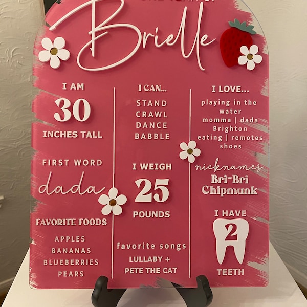 My First Year Board SVG, Birthday SVG, Photo Prop, Digital File, Laser ...