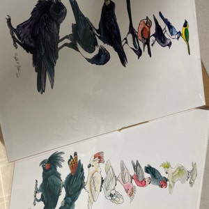 Corvid Stack Painting Print Wall Art Bird Stack Crow - Etsy