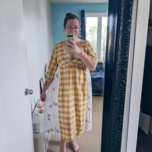 Cross Over Flared Sleeve Dress Sewing Pattern - Etsy Australia