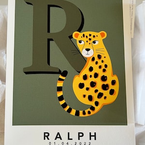 Personalised Digger Print Construction Nursery Print - Etsy UK