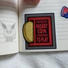 Retro Pinball Arcade Coin Slot Stickers & Magnets Insert Coin to Play ...